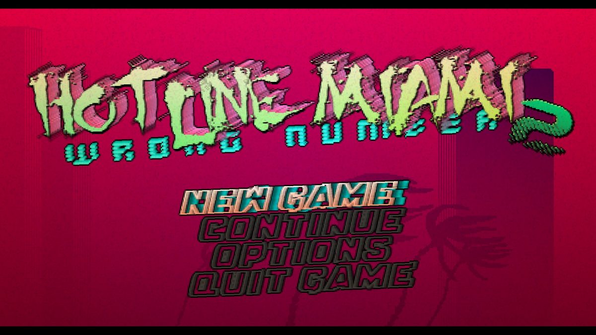 Hotline Miami 2 Title | GameCola